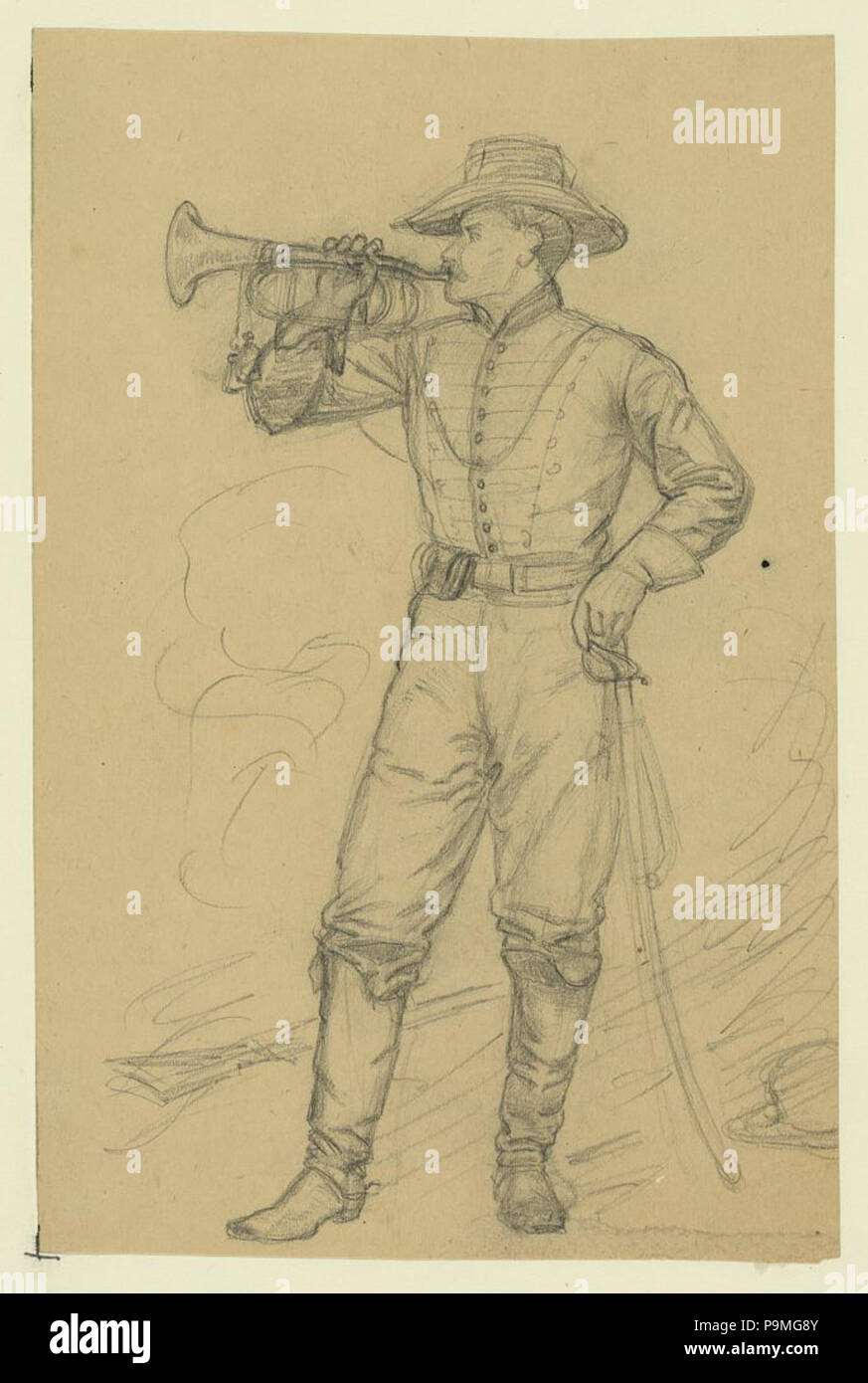 Military bugle hi-res stock photography and images - Alamy