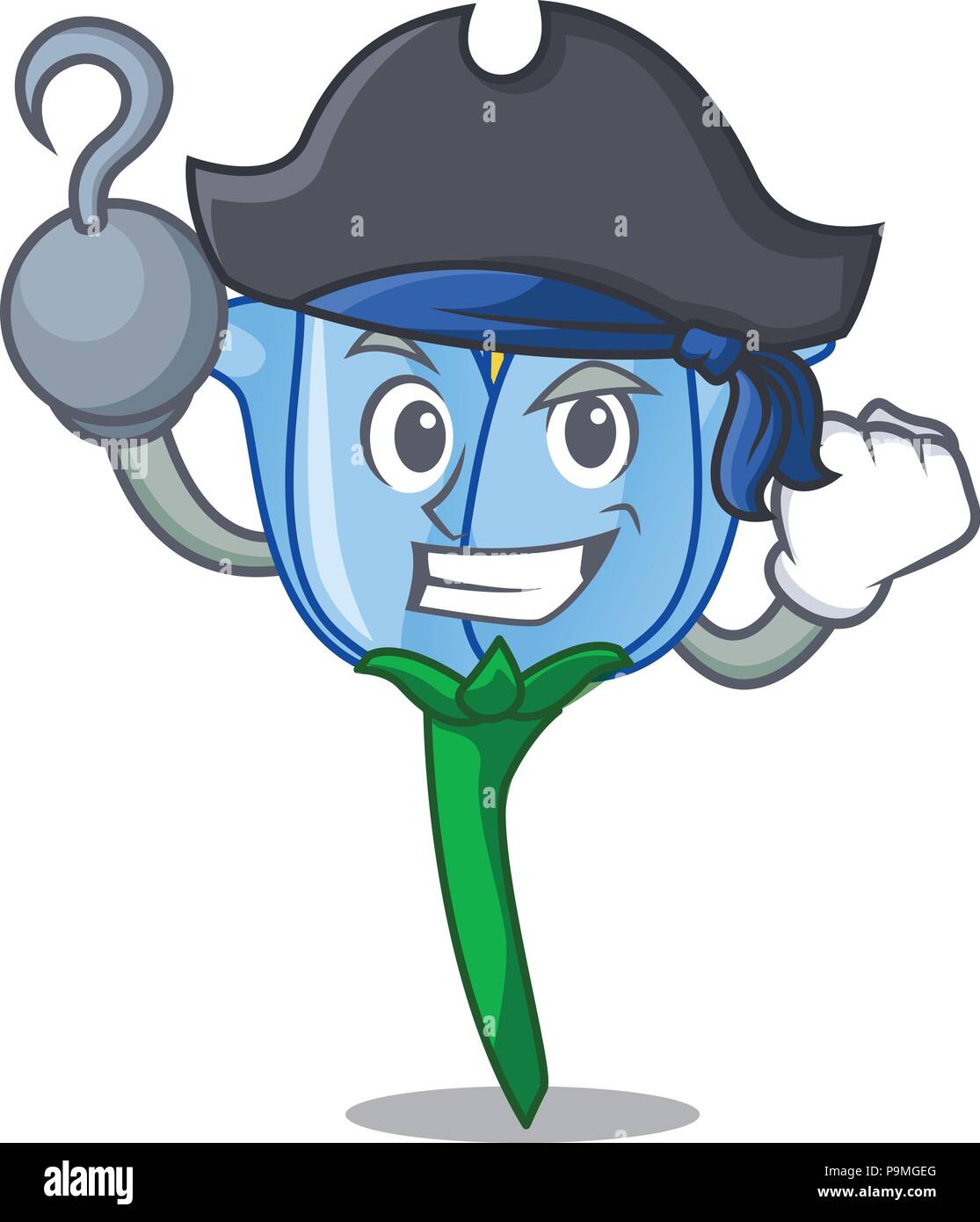Pirate bell flower character cartoon Stock Vector Image & Art - Alamy