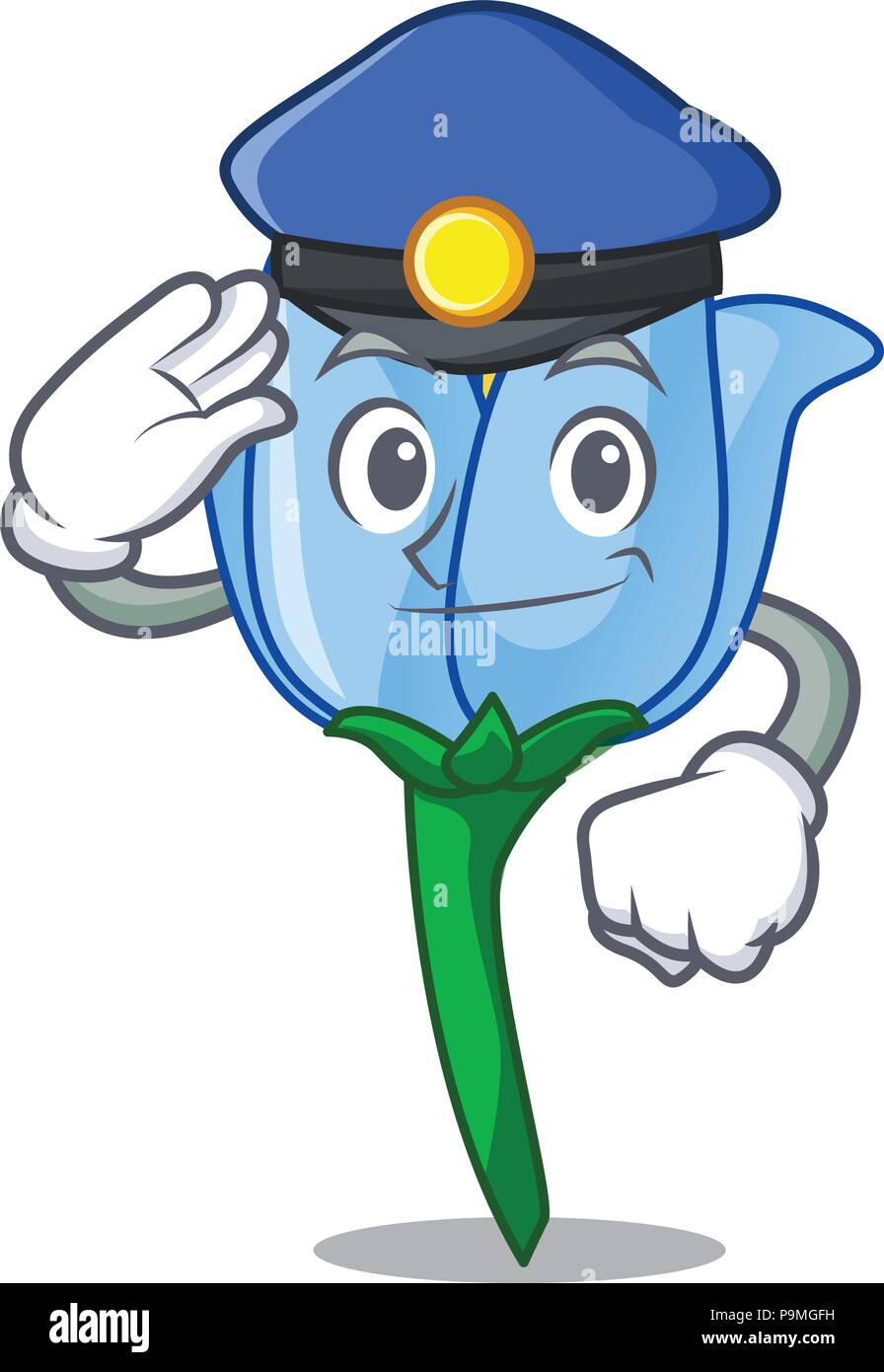 Police bell flower character cartoon Stock Vector Image & Art - Alamy