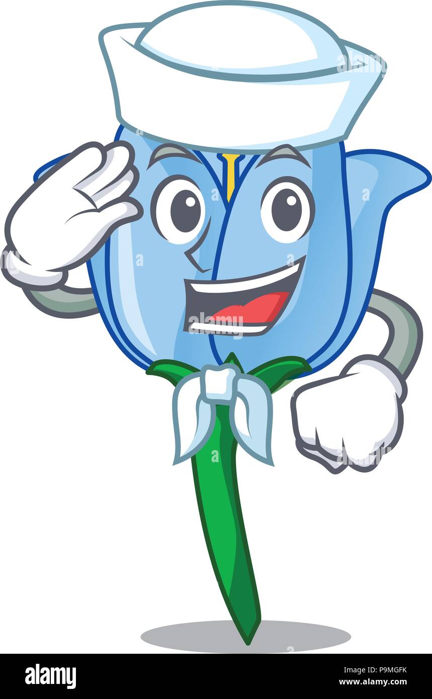 Sailor bell flower character cartoon Stock Vector Image & Art - Alamy