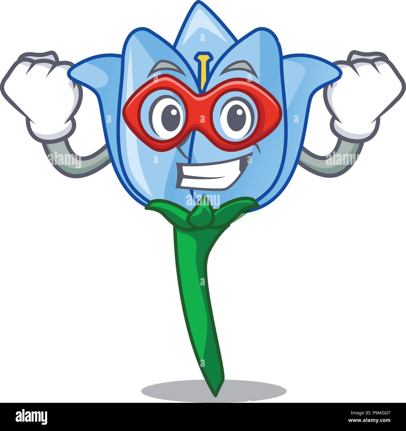 Super hero bell flower character cartoon Stock Vector Image & Art - Alamy