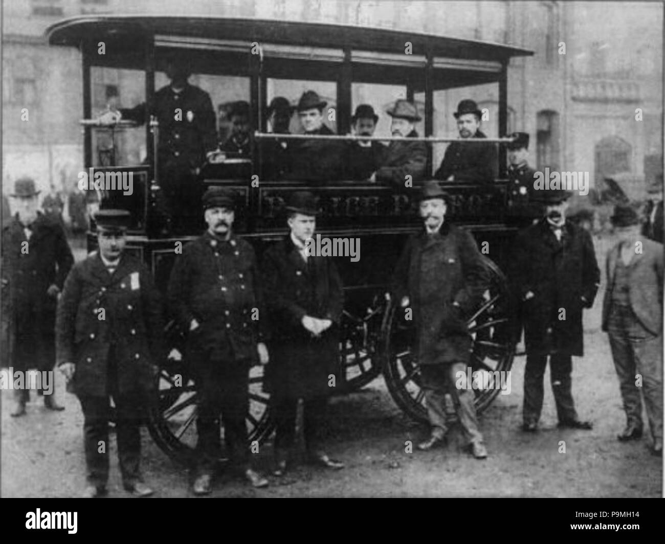 Police car photo Black and White Stock Photos & Images - Alamy