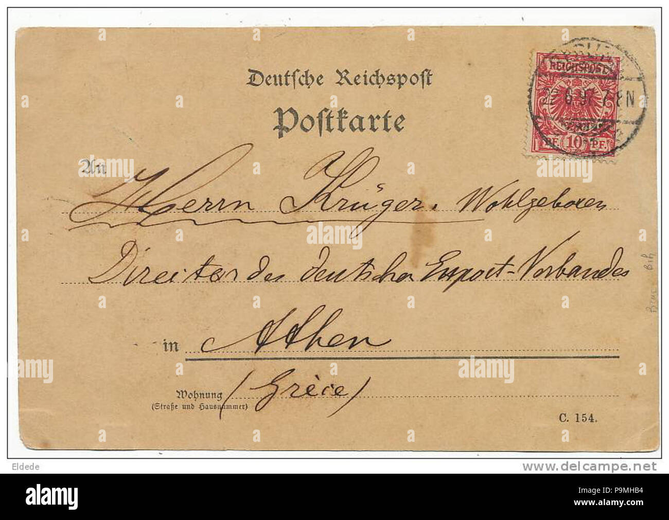 109 Albert Meyer Ansichtskarte 1897-06-22 Alexanderstraße 45 Berlin ...