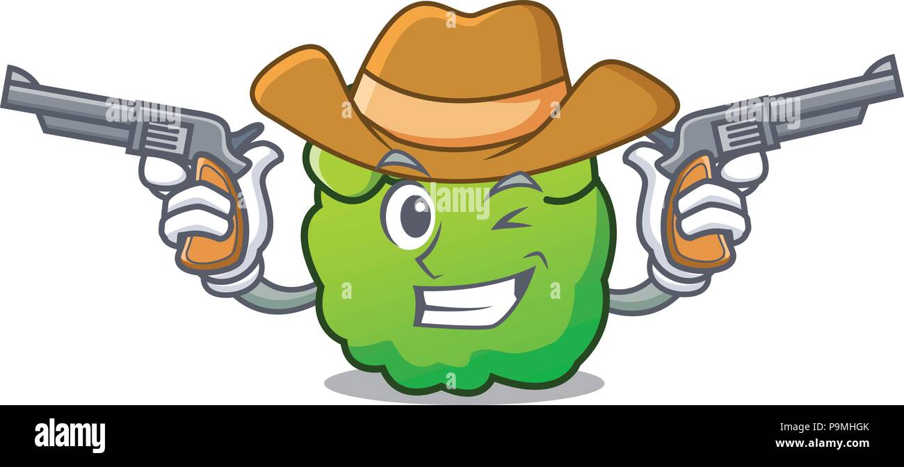 Cowboy shrub character cartoon style Stock Vector Image & Art - Alamy