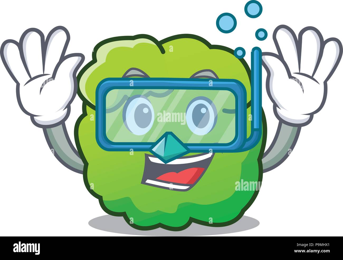 Diving shrub character cartoon style Stock Vector Image & Art - Alamy