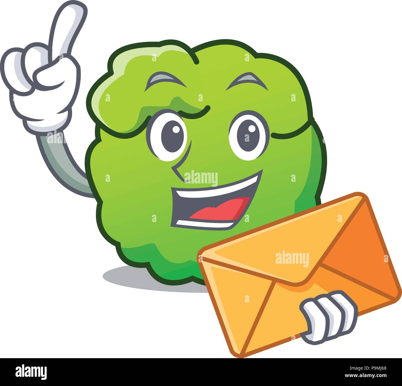 With envelope shrub character cartoon style Stock Vector Image & Art ...