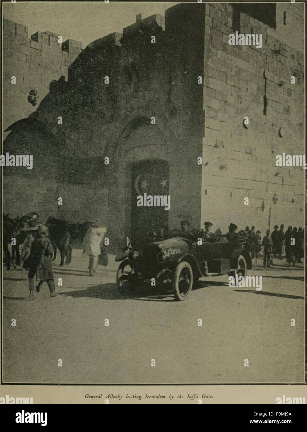 . WWI Photograph Allenby leaving Jaffa Gate . 1917 or earlier 118 ...