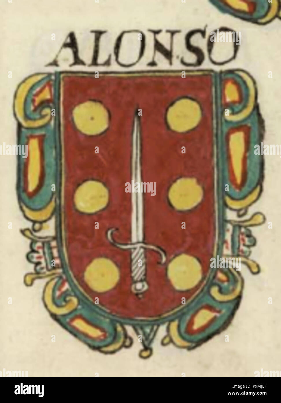 119 Alonso, escudo Stock Photo - Alamy
