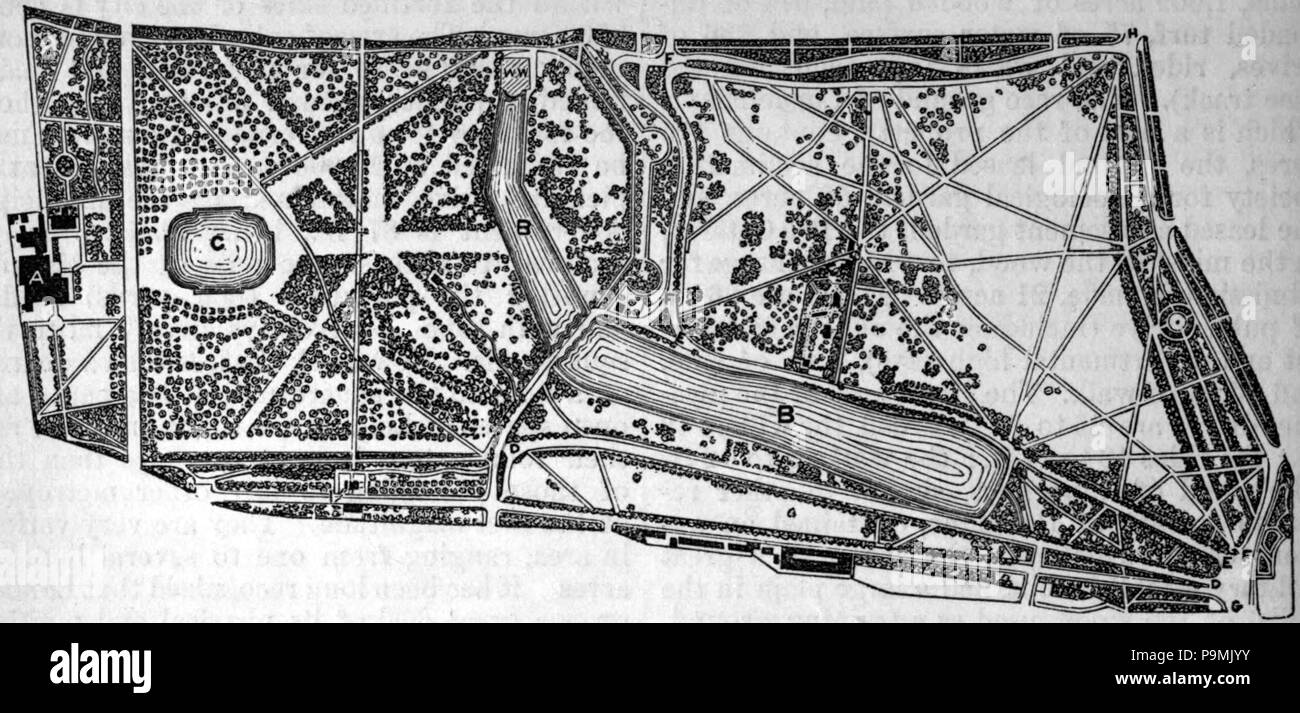 Map of kensington gardens hi-res stock photography and images - Alamy