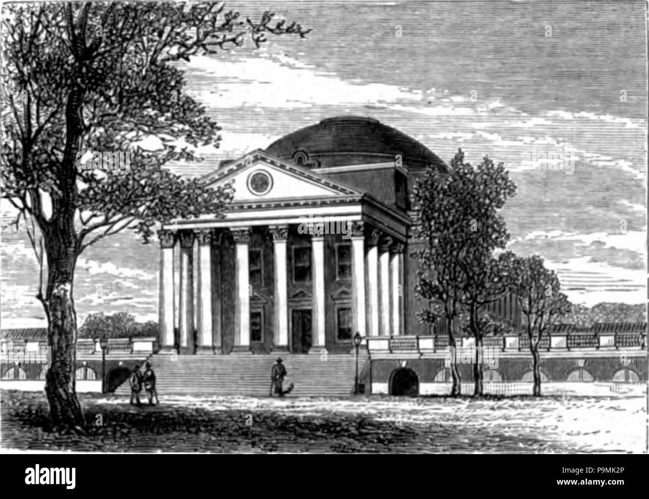 Rotunda university of virginia Black and White Stock Photos & Images ...