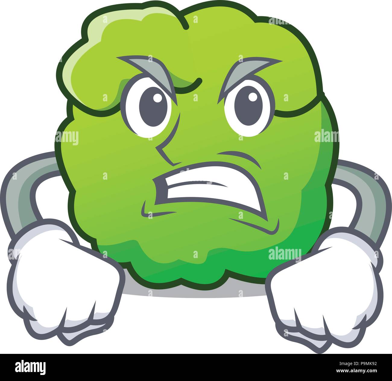 Angry shrub mascot cartoon style Stock Vector Image & Art - Alamy