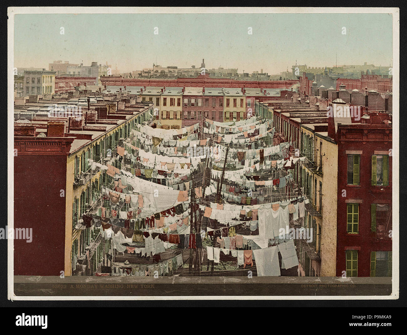 A Monday washing, New York Stock Photo - Alamy