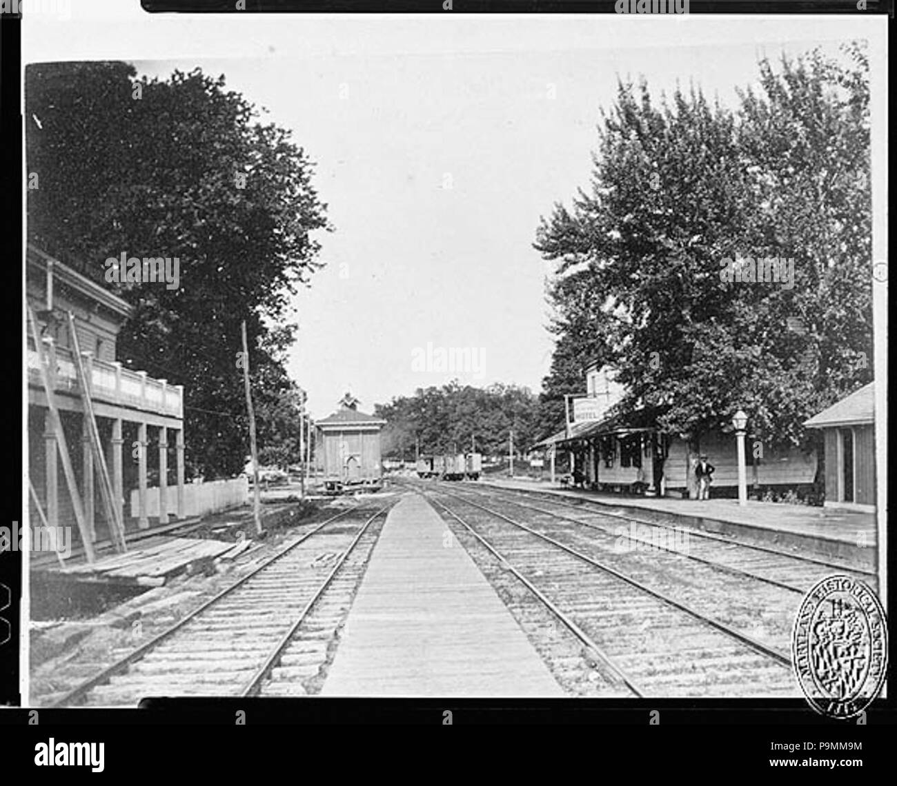 American railroad station 1900 hi-res stock photography and images - Alamy
