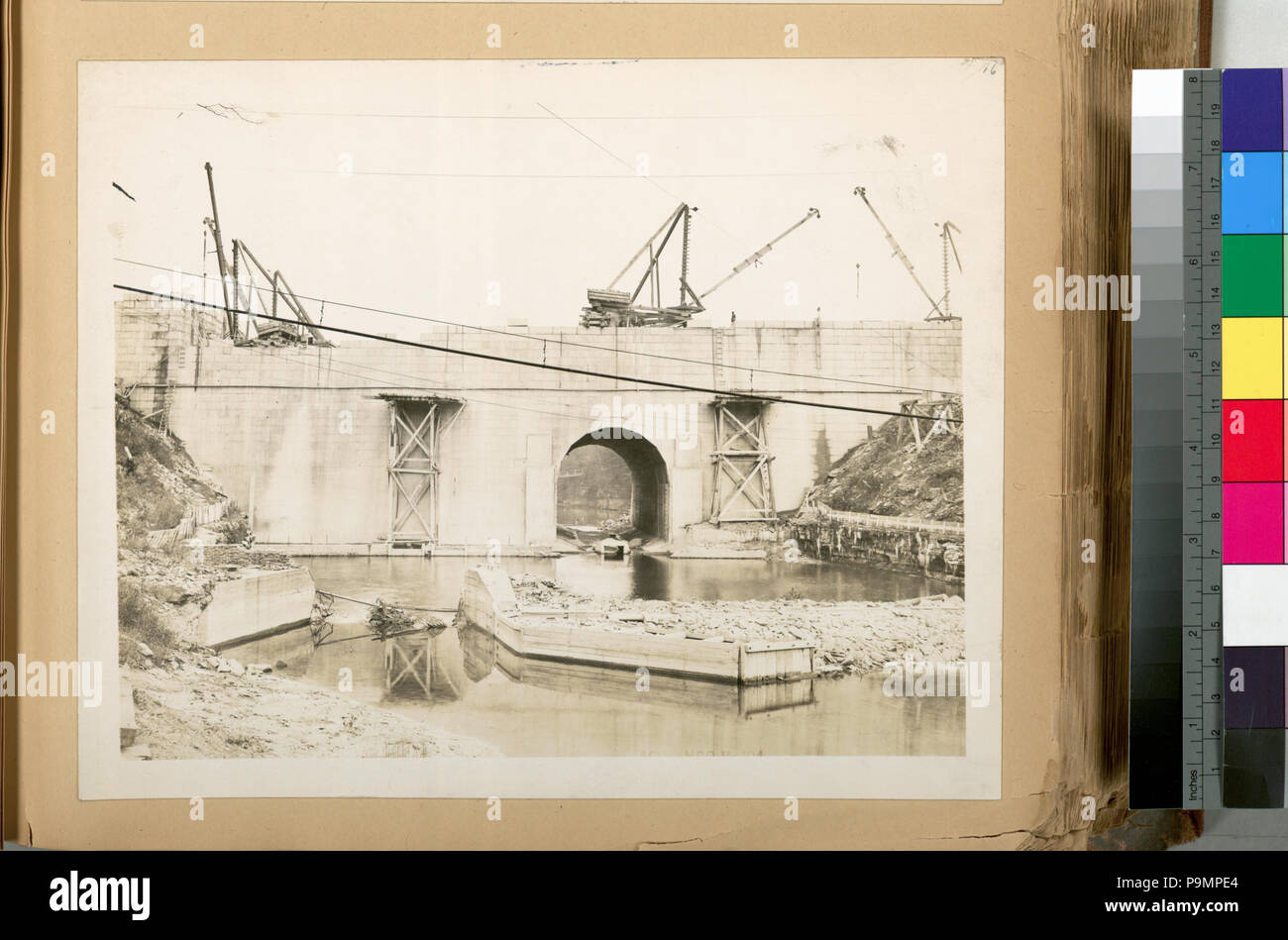 160 Ashokan Reservoir. Up-stream face of masonry portion of Olive ...