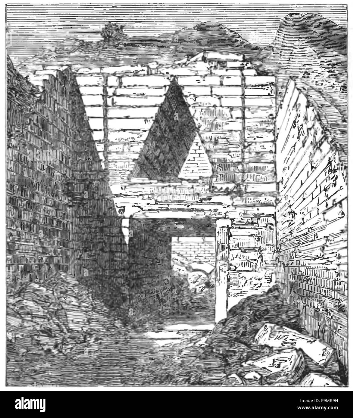 166 Atlantis - The Antediluvian World 1882 p354 Stock Photo - Alamy