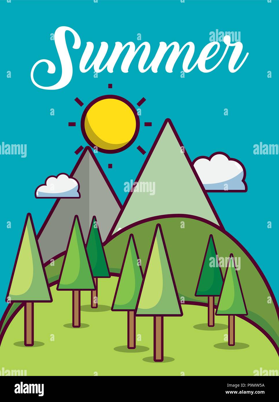 Weather season card Stock Vector Image & Art - Alamy