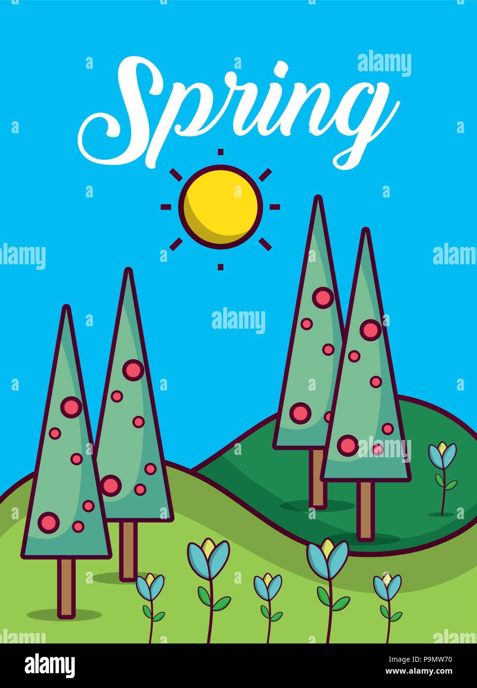 Weather season card Stock Vector Image & Art - Alamy