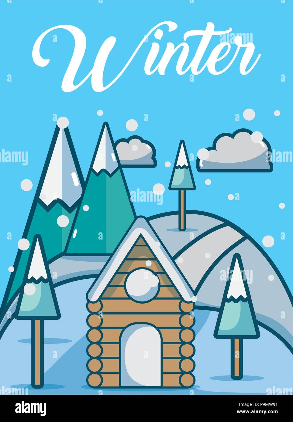 Weather season card Stock Vector Image & Art - Alamy