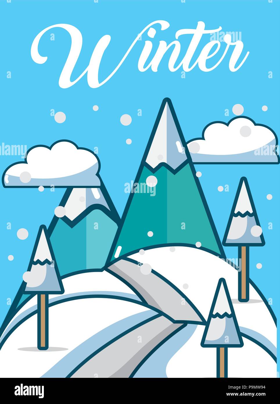 Weather season card Stock Vector Image & Art - Alamy