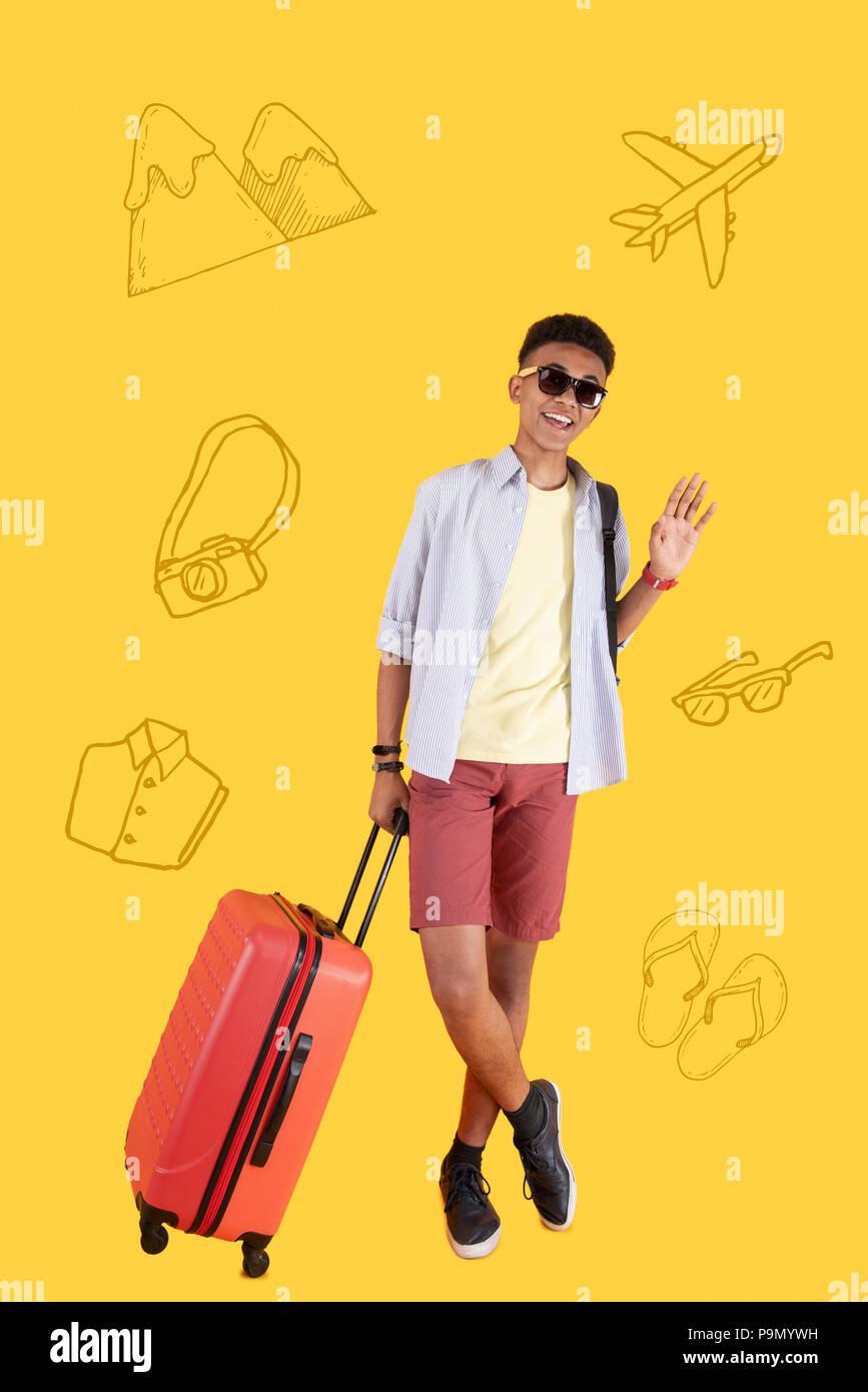 Boy Waving Goodbye High Resolution Stock Photography and Images - Alamy