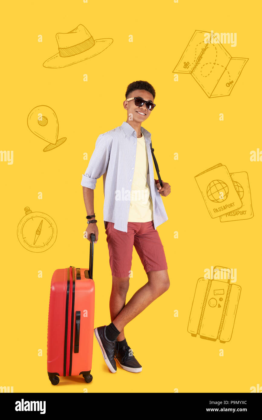 Teenager travel ready suitcase hi-res stock photography and images - Alamy