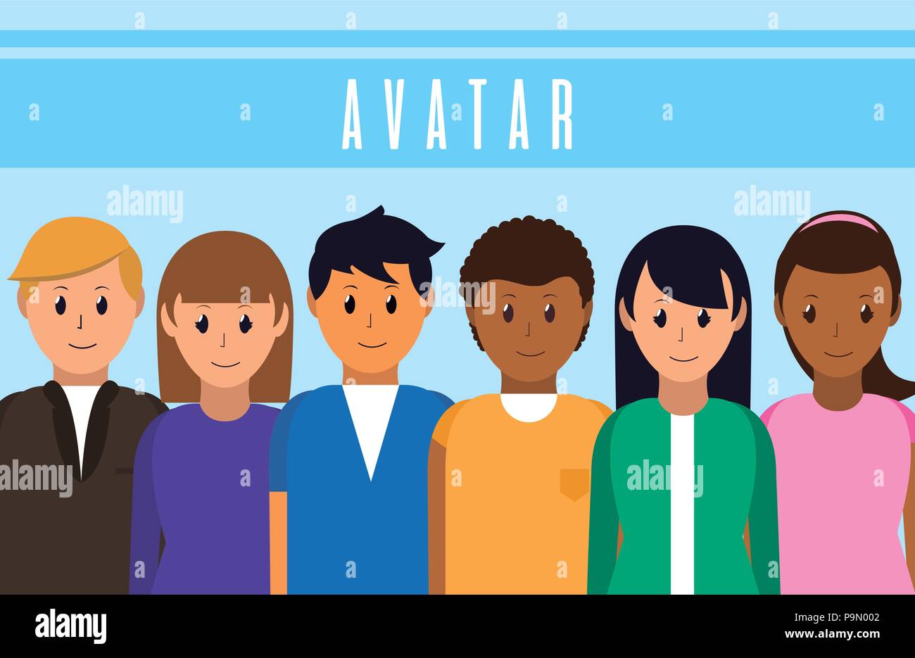 People avatar cartoon Stock Vector Image & Art - Alamy