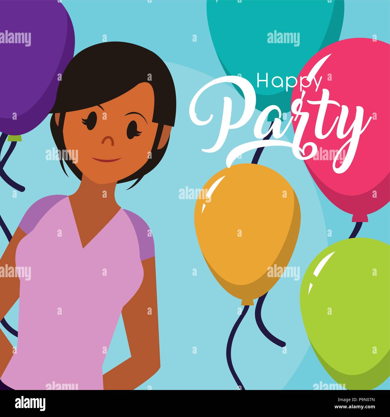 Balloons party adult Stock Vector Images - Alamy
