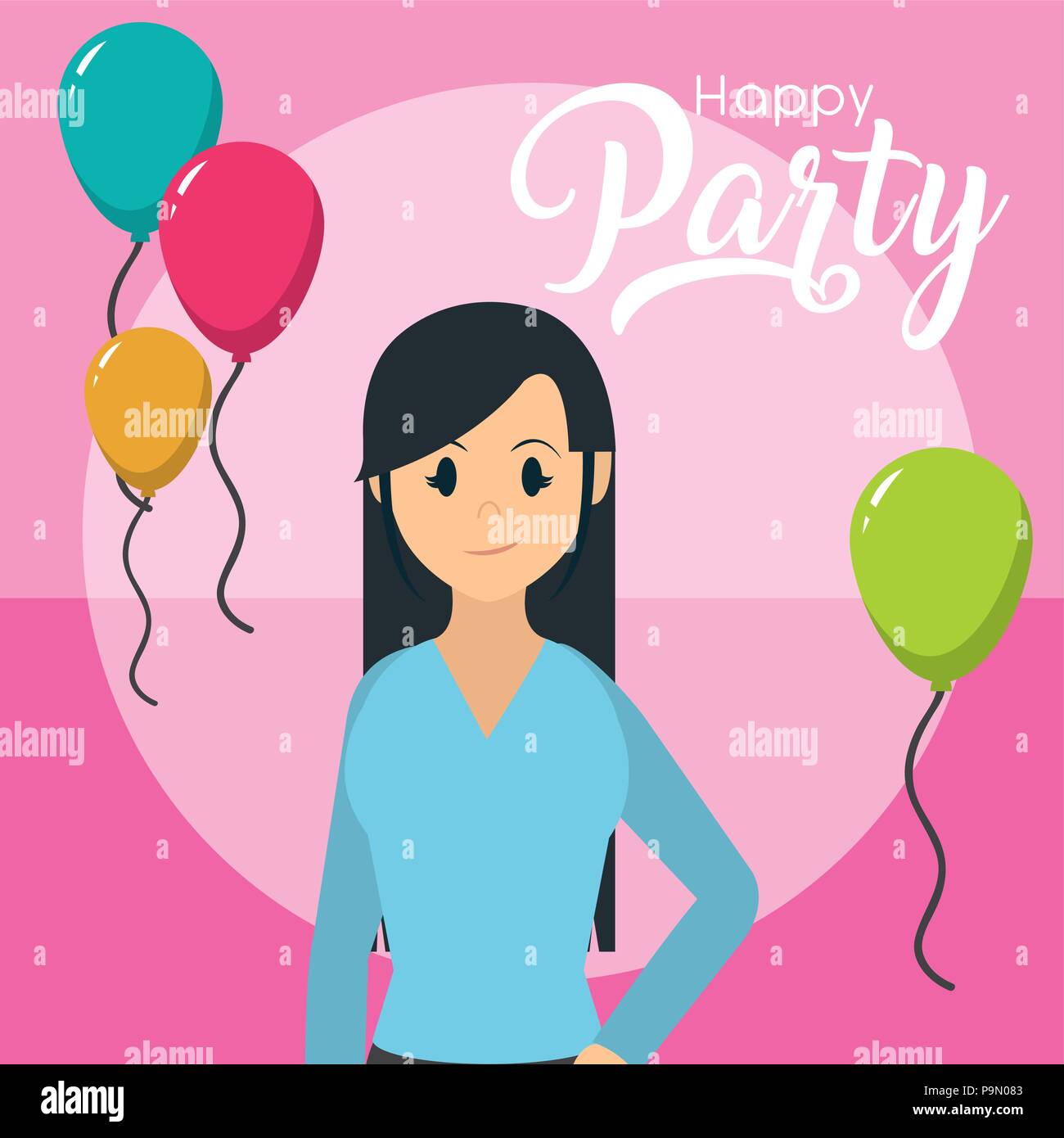 Balloons party adult Stock Vector Images - Alamy