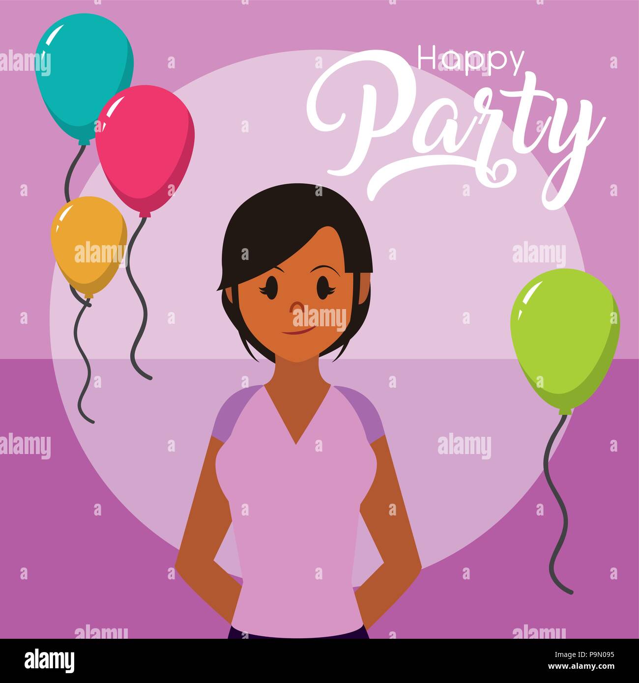 Happy party card Stock Vector Image & Art - Alamy