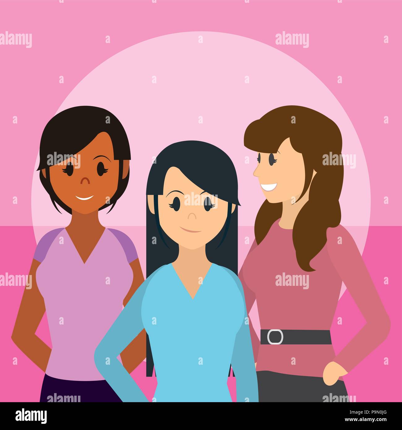 Image beautiful young business Stock Vector Images - Alamy