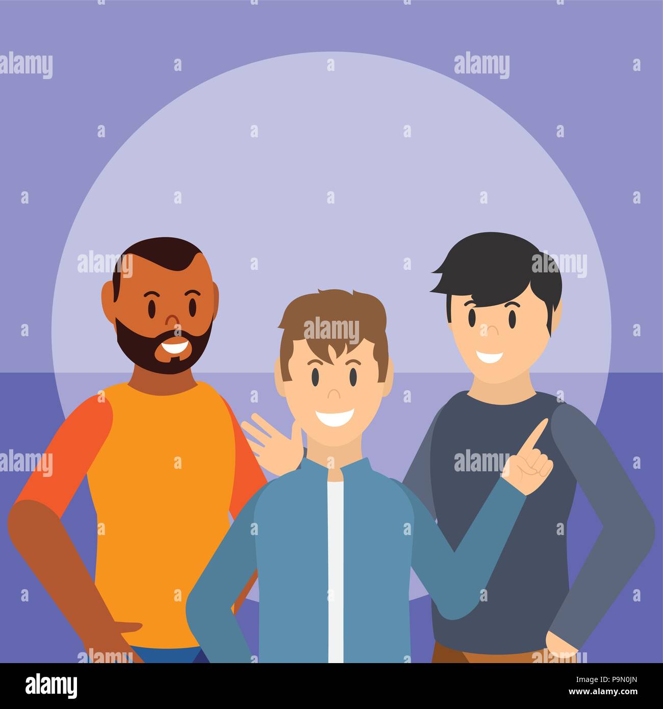 Mens friends hi-res stock photography and images - Alamy
