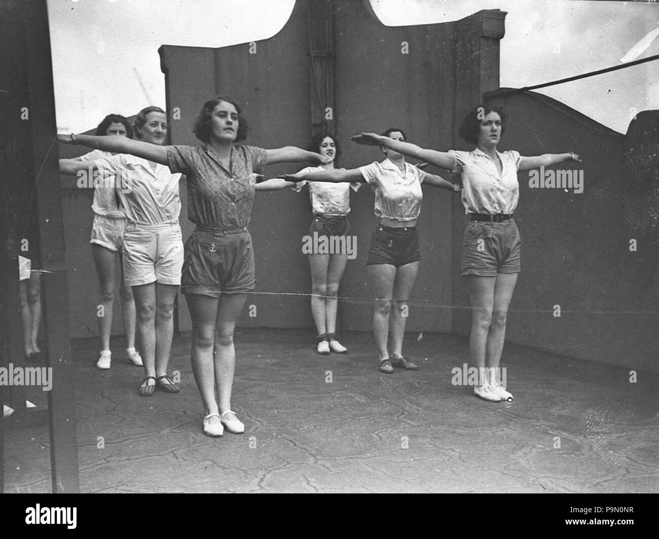 1920s physical education Black and White Stock Photos & Images - Alamy