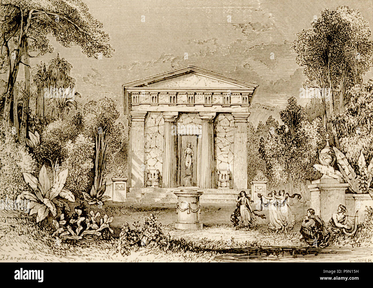 299 Small temple at Rhamnus, restored - Wordsworth Christopher - 1882 ...