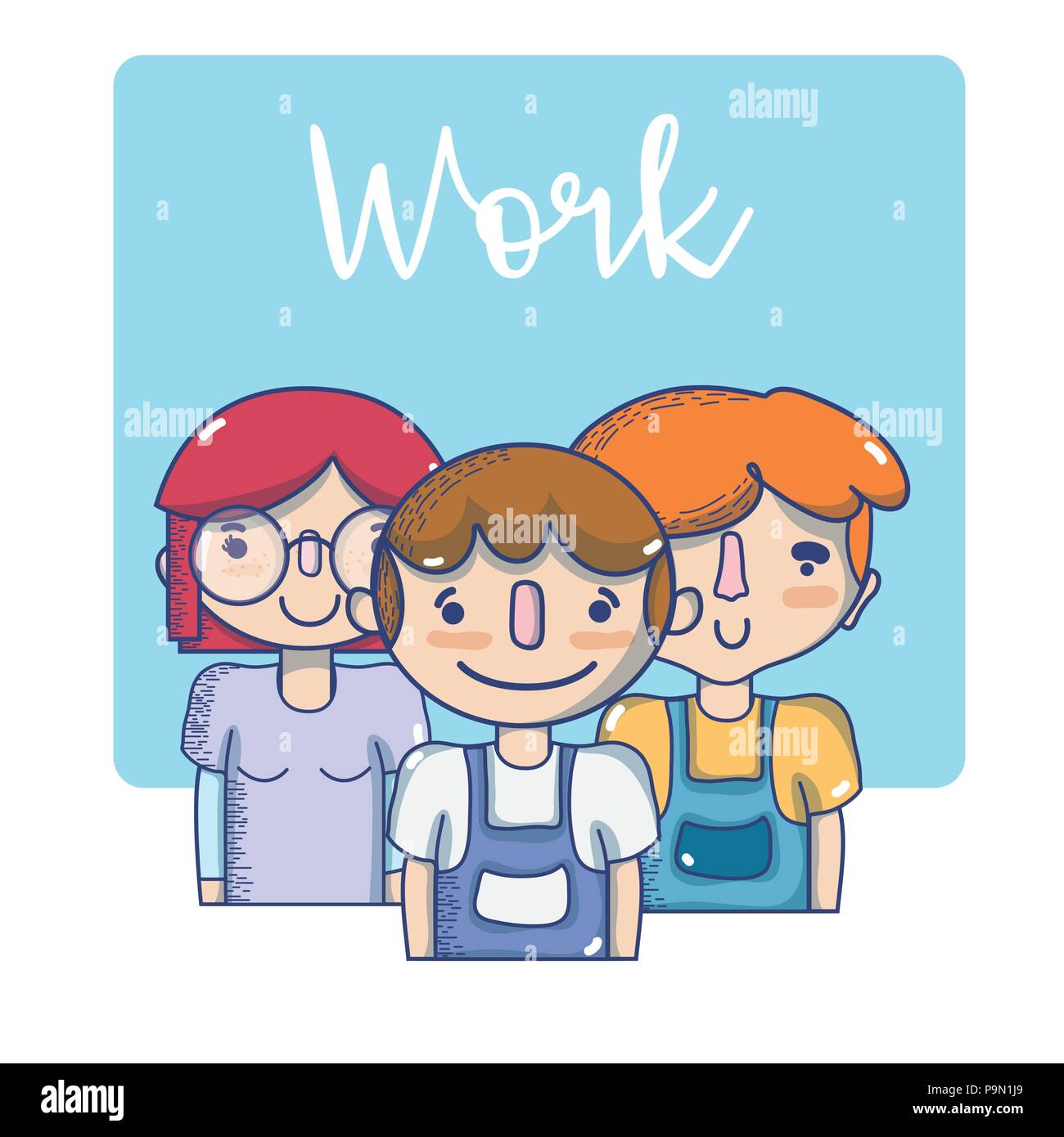 People and work cartoons Stock Vector Image & Art - Alamy
