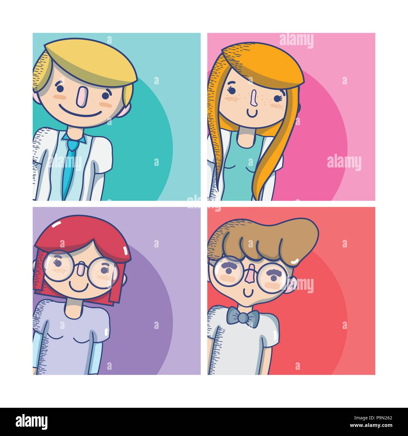 People and work cartoons Stock Vector Image & Art - Alamy