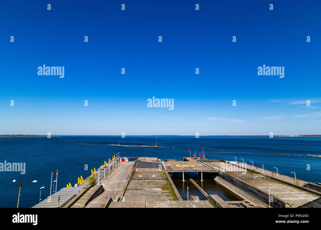 Linnahall, architecture of soviet era in Tallin, Estonia Stock Photo ...