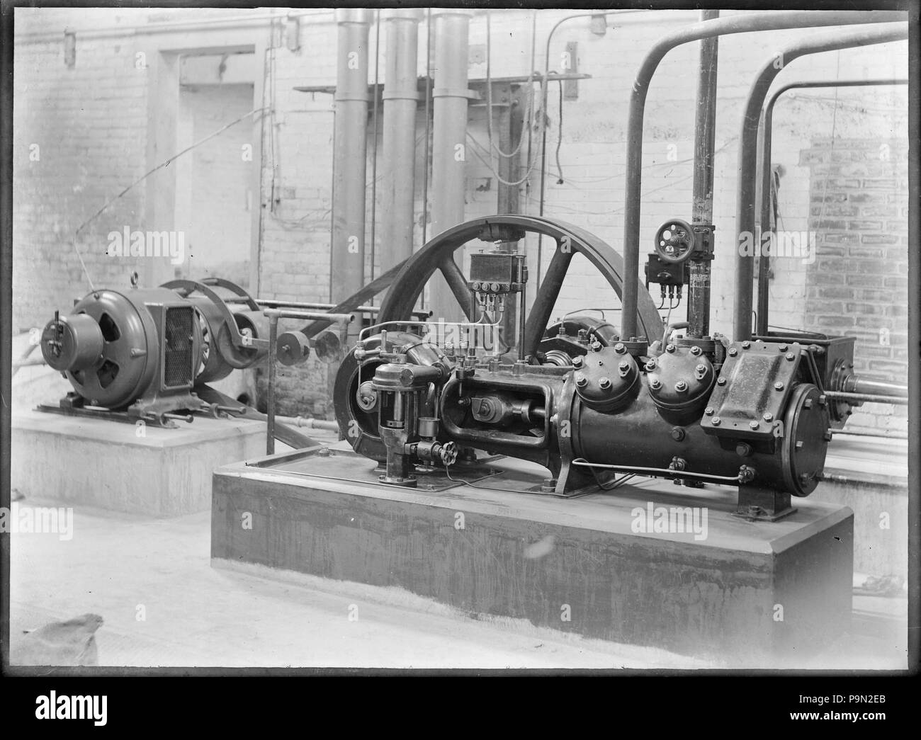 Steam generating plant Black and White Stock Photos & Images - Alamy