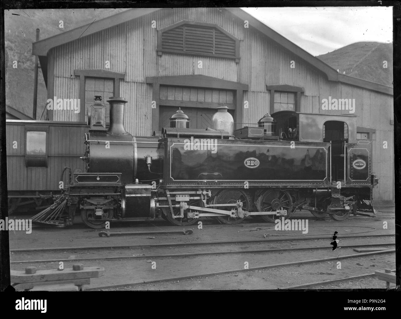 303 Steam locomotive 220, Wa class (2-6-2T type) ATLIB 257744 Stock ...