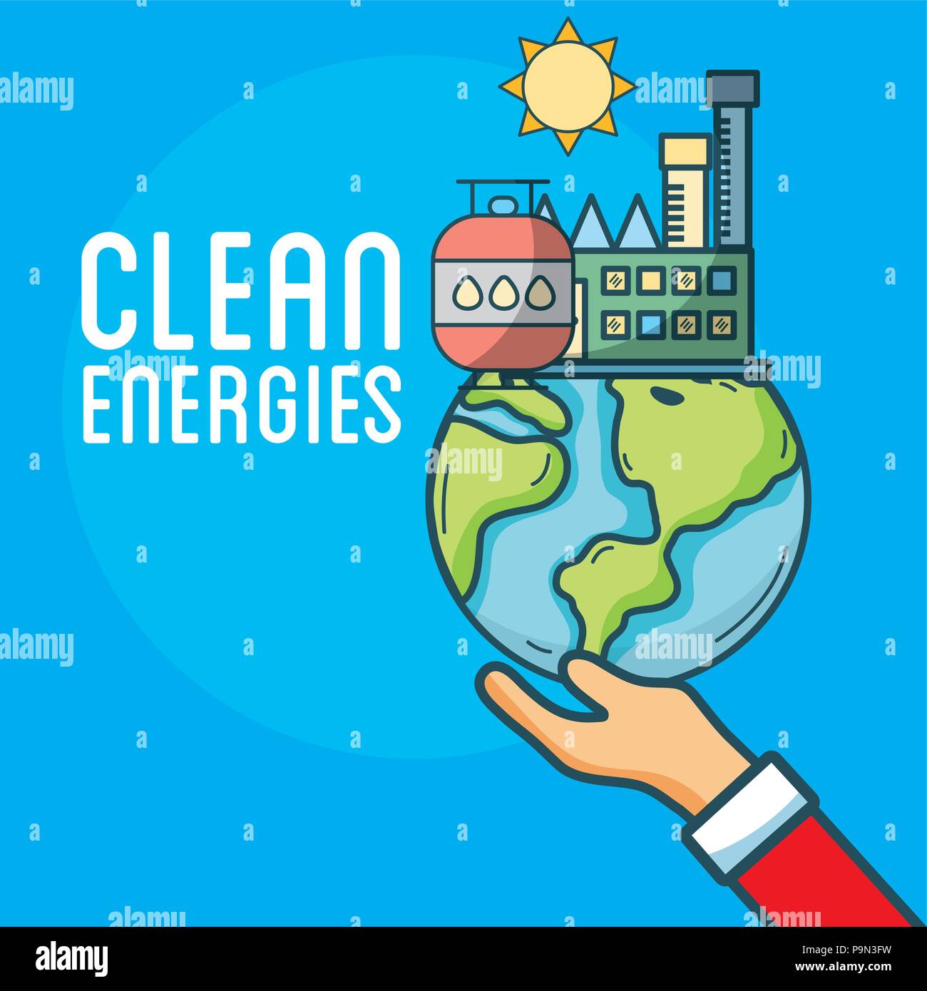 Clean and green energies Stock Vector Image & Art - Alamy