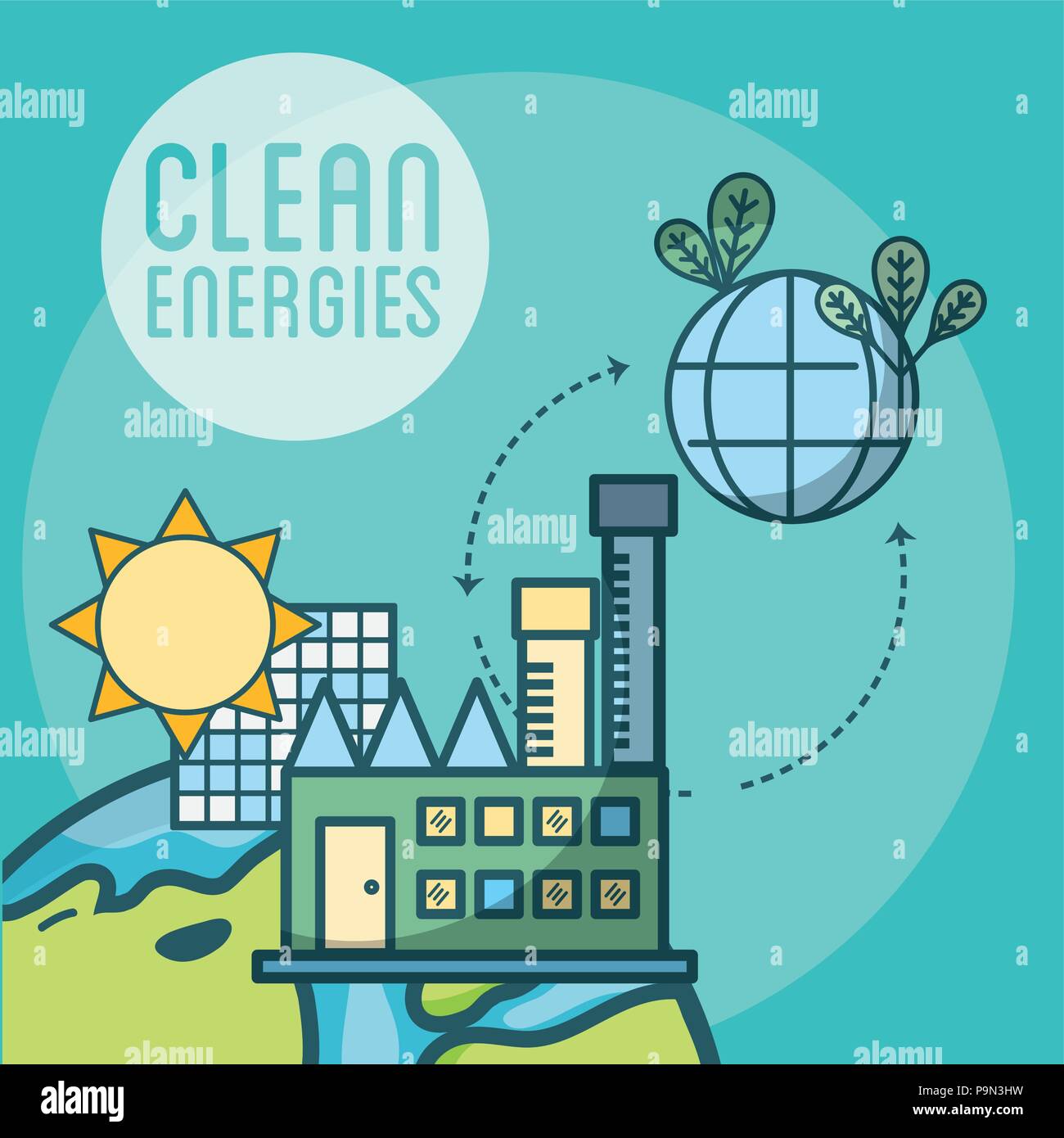 Clean and green energies Stock Vector Image & Art - Alamy