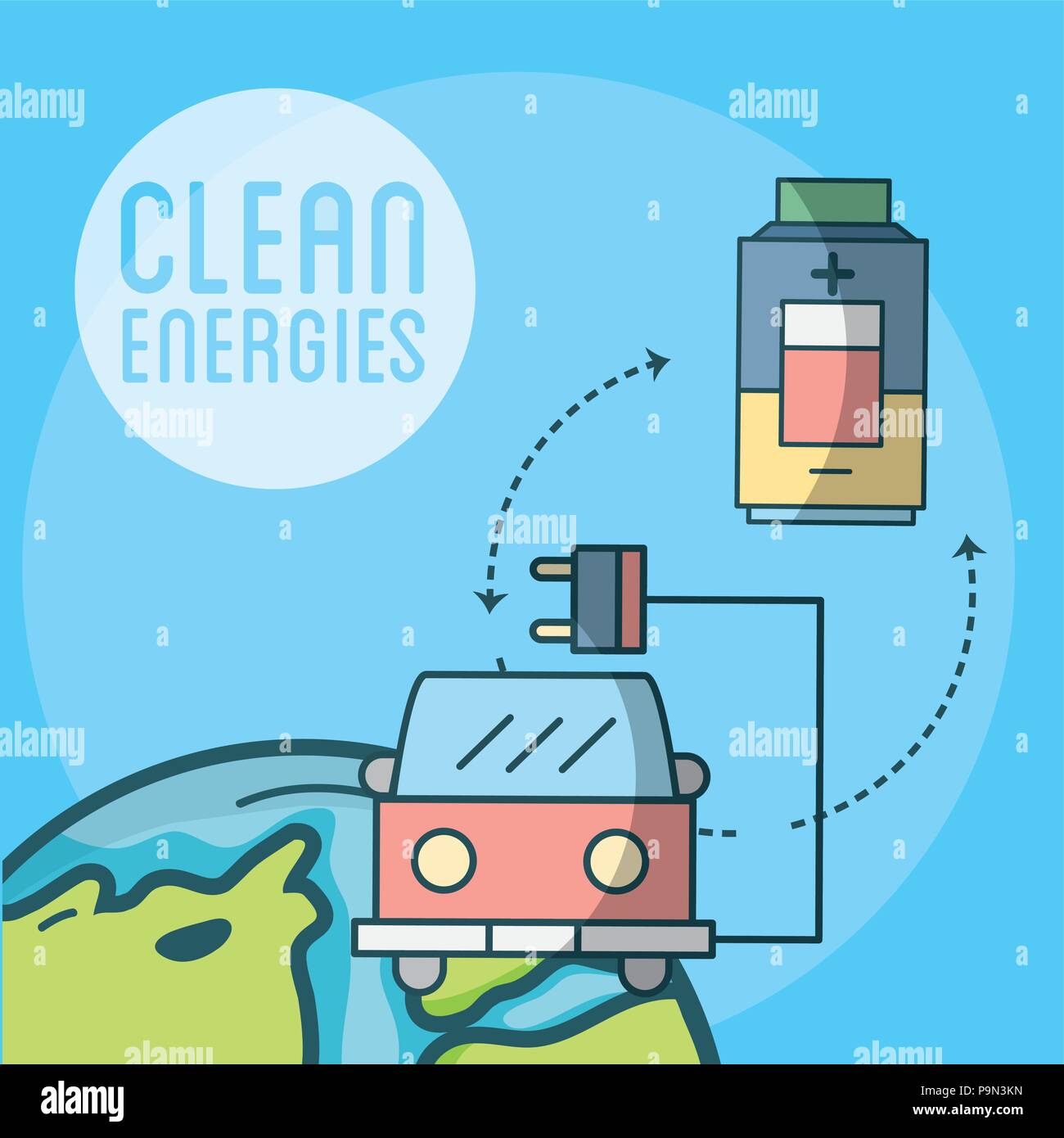 Clean and green energies Stock Vector Image & Art - Alamy