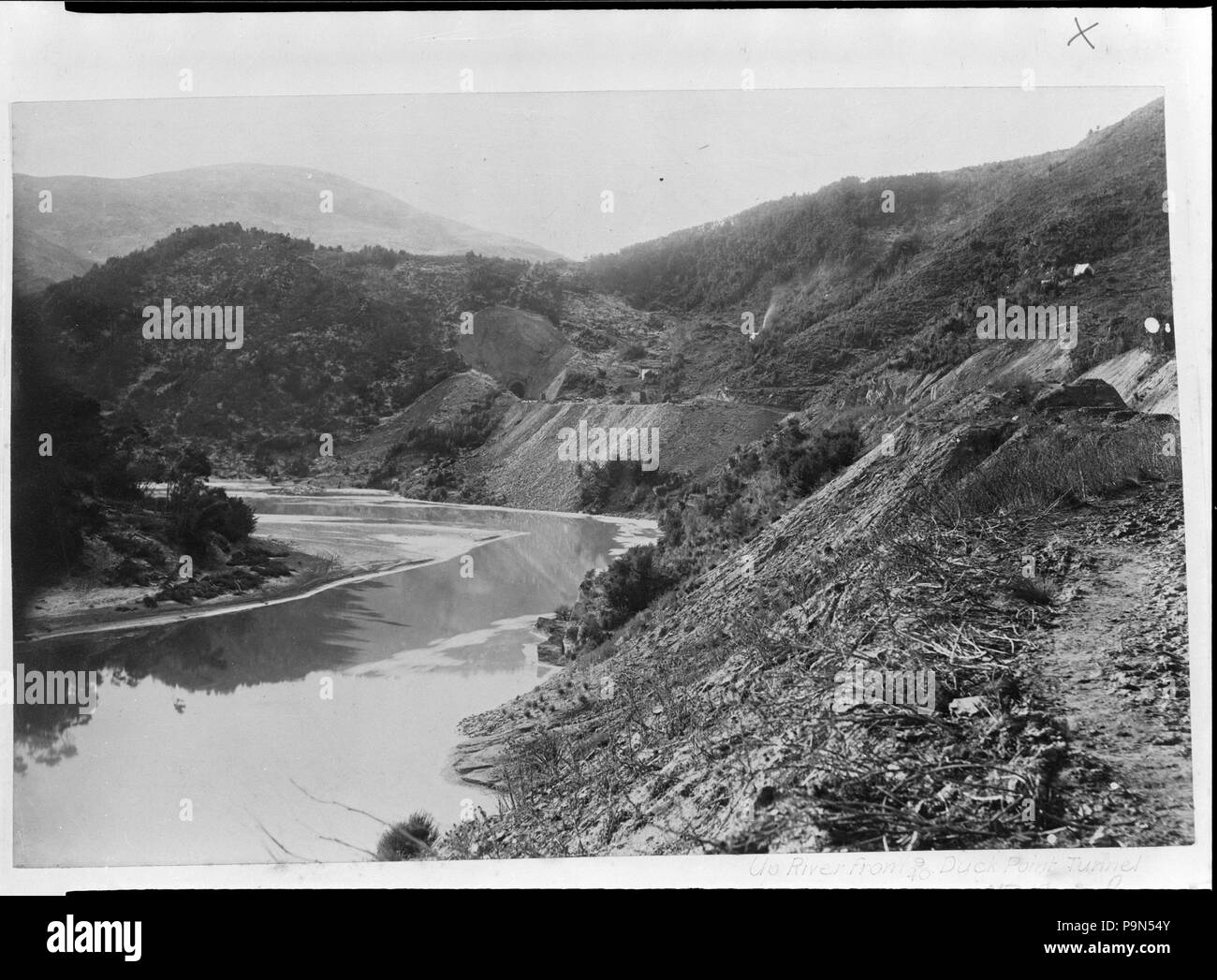 324 View of the mouth of the Duck Point railway tunnel, above the ...