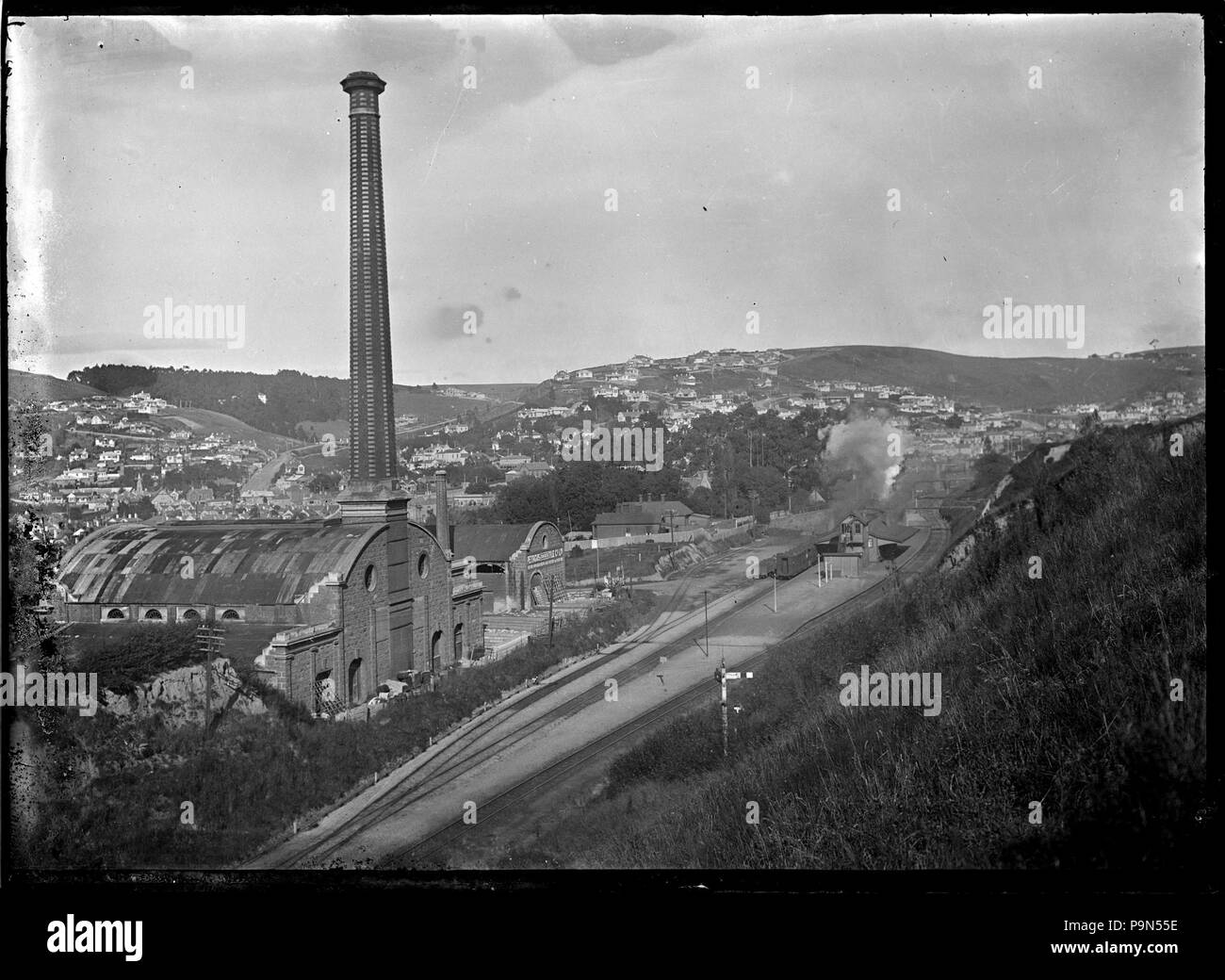 Old gas works Black and White Stock Photos & Images - Alamy