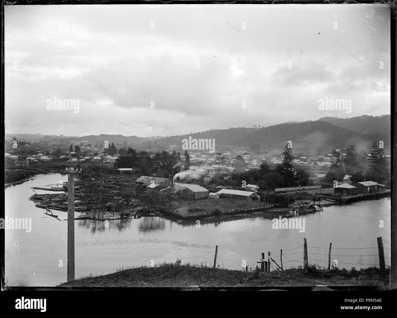 324 View of Whangarei from the foot of Parahaki. ATLIB 287525 Stock ...