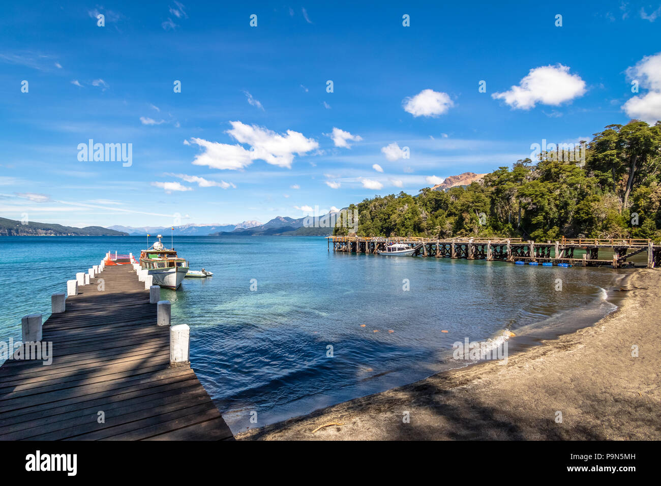 Pier at Arrayanes National Park - Villa La Angostura, Patagonia ...