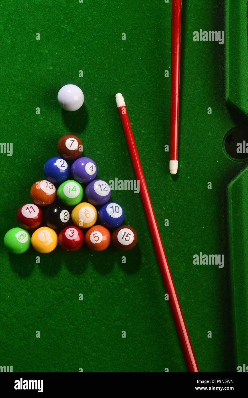 Snooker game photo concept Stock Photo - Alamy