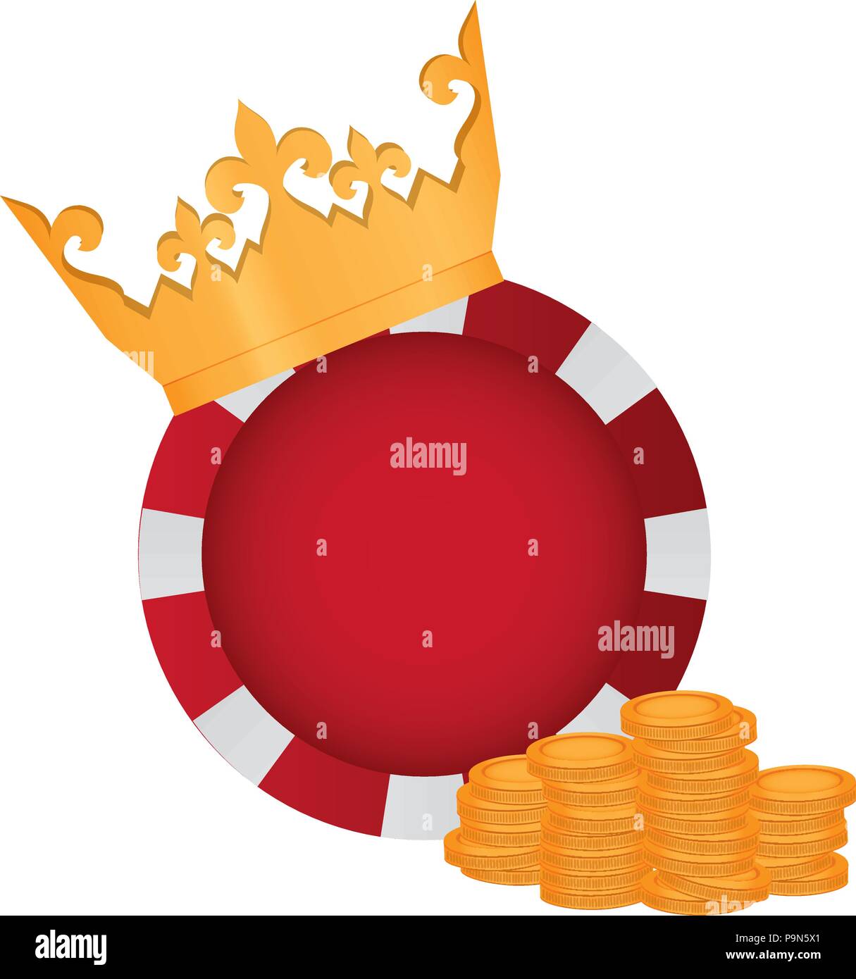 Crown coins Stock Vector Images - Alamy