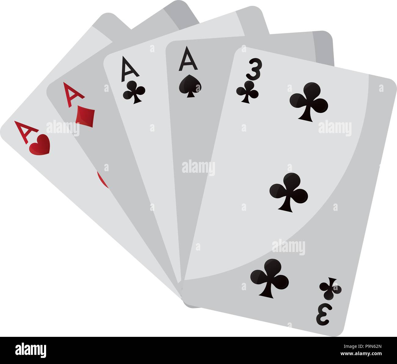 Vector four of a kind hi-res stock photography and images - Alamy