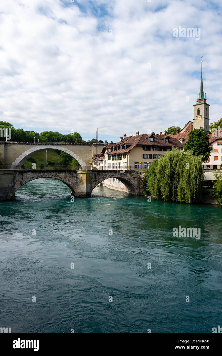 Bern, the capital city of Switzerland, is built around a crook in the ...