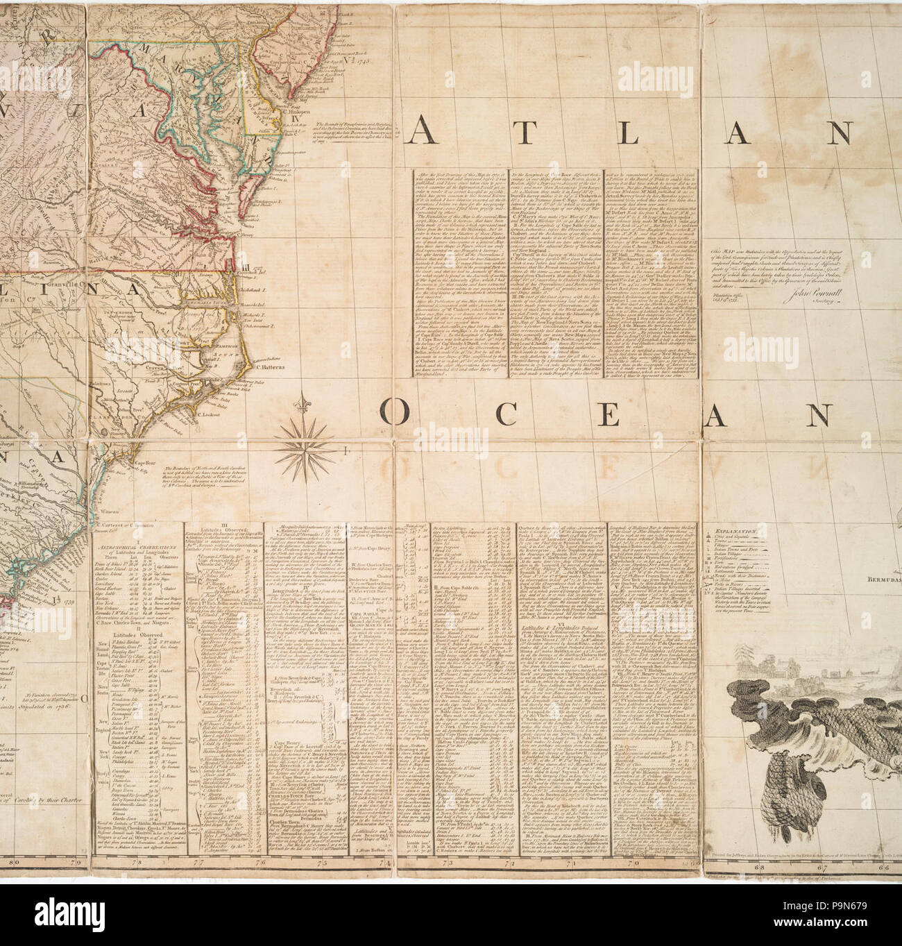 A map of the British and French dominions in North America, with the ...